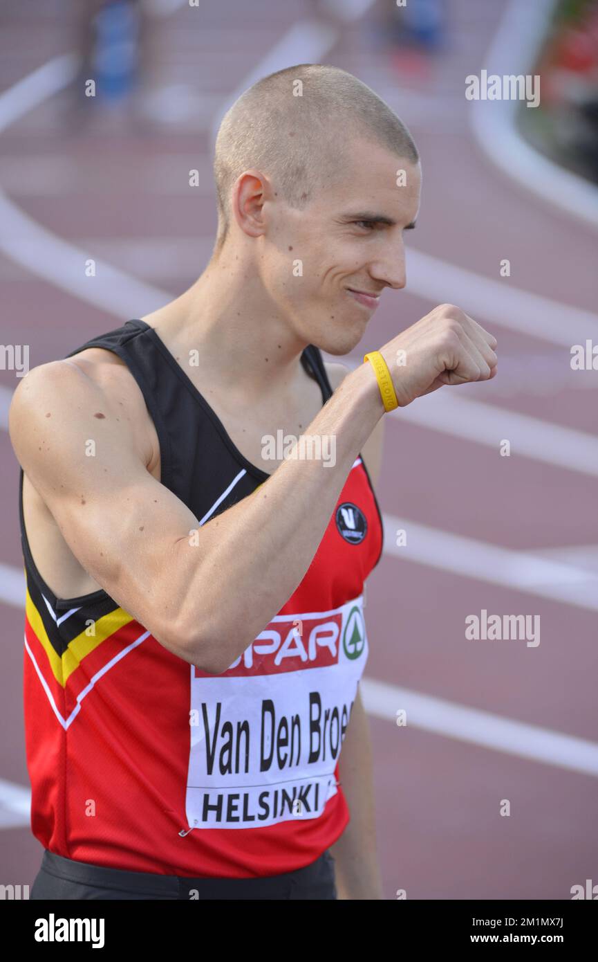 20120628 - HELSINKI, BELGIUM: Belgian athlete Jan Van den Broeck ...