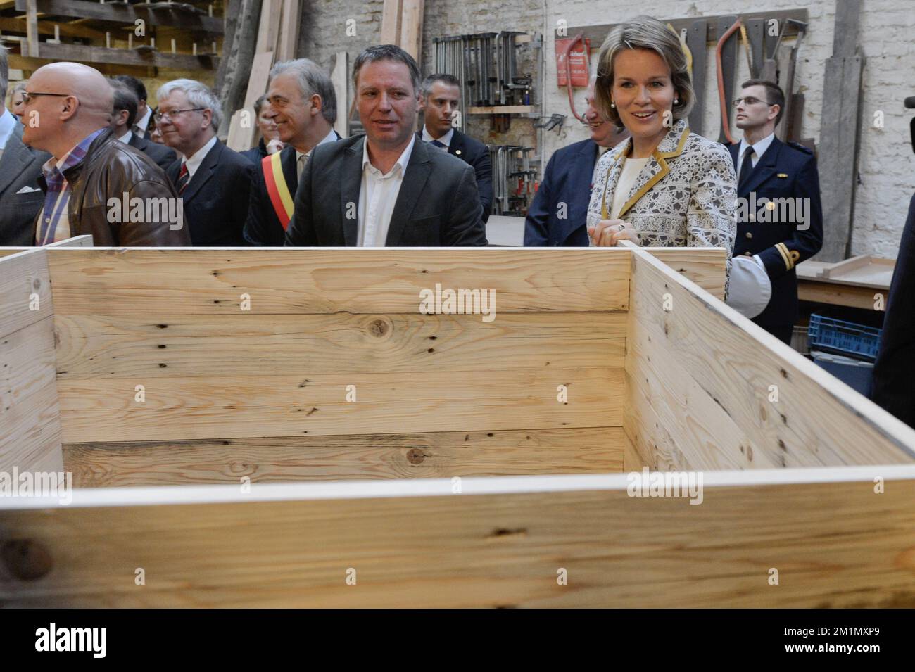 20120627 - LONTZEN, BELGIUM: Princess Mathilde of Belgium (R) pictured ...