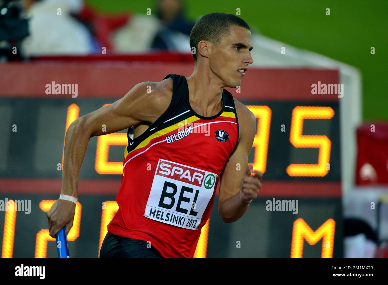 20120630 - HELSINKI, BELGIUM: Belgian athlete Jonathan Borlee pictured ...
