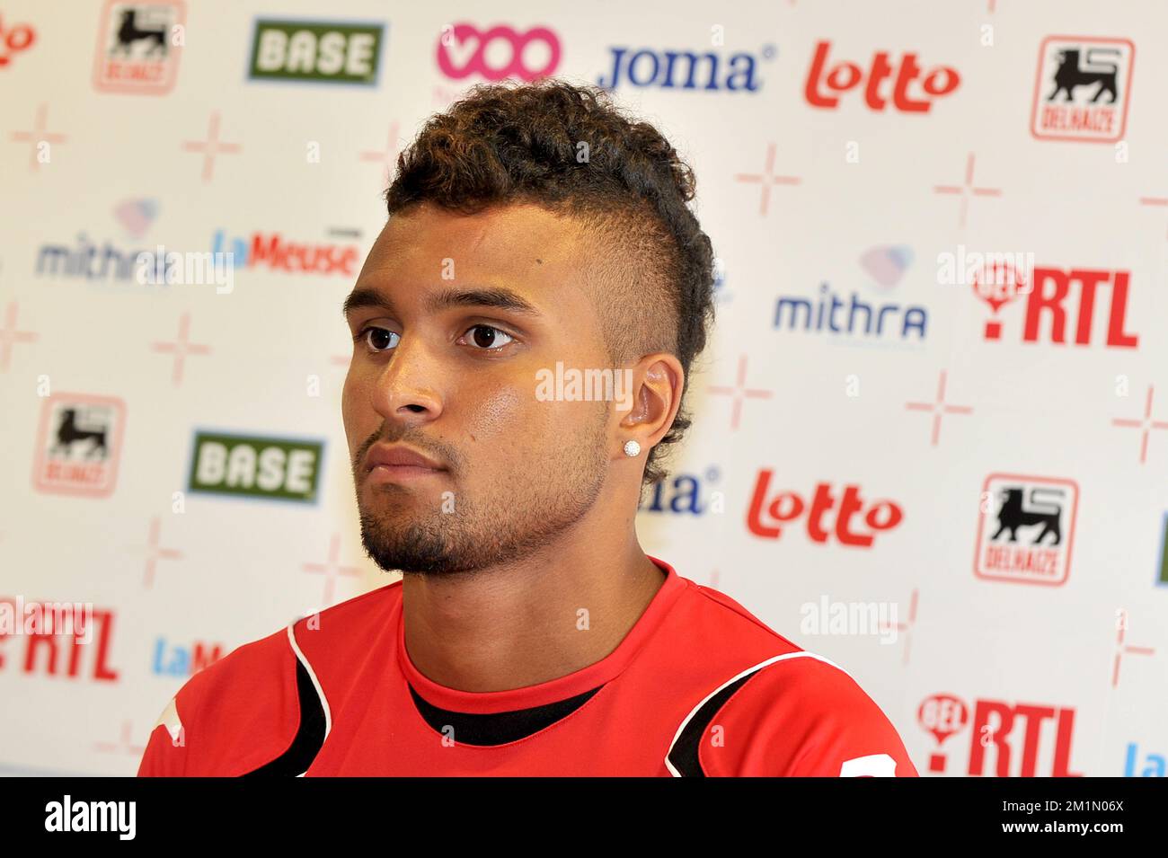 Standard de Liege unveil Frederic Bulot Stock Photo - Alamy