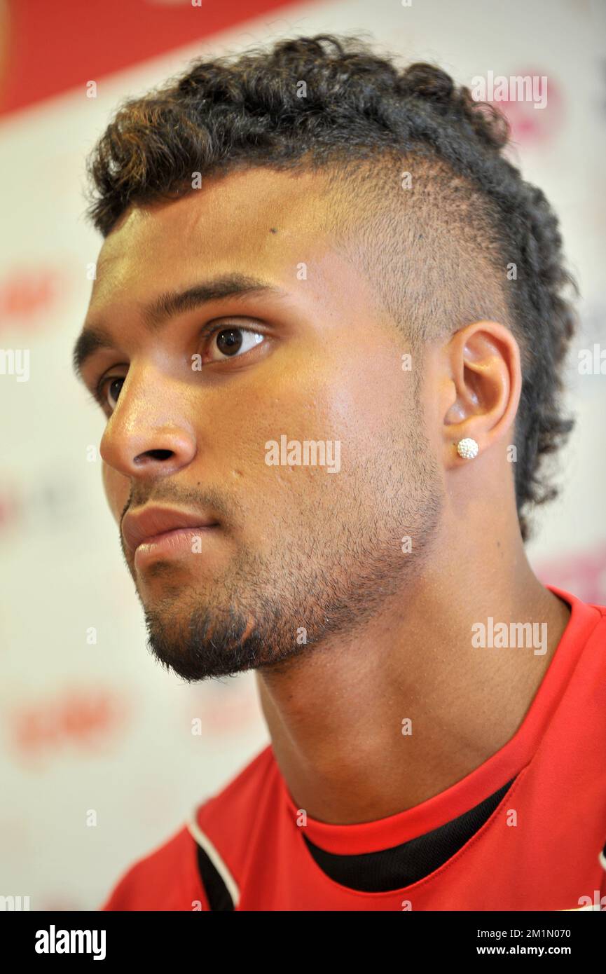 Standard de Liege unveil Frederic Bulot Stock Photo - Alamy