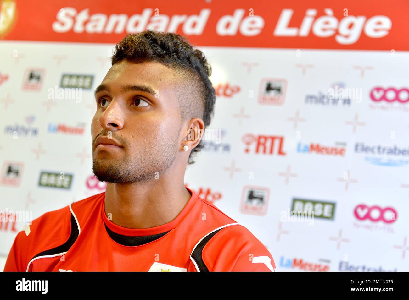 Standard de Liege unveil Frederic Bulot Stock Photo - Alamy