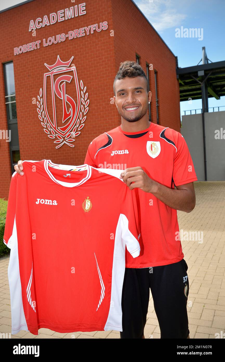 Standard de Liege unveil Frederic Bulot Stock Photo - Alamy