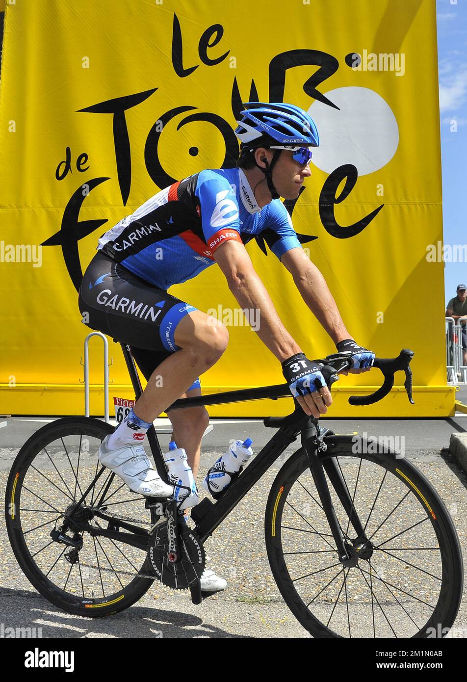 20120705 - SAINT-QUENTIN, FRANCE: US David Zabriskie of Garmin-Sharp ...