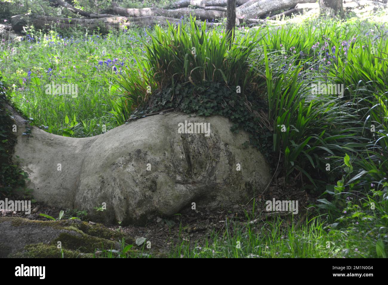 Mud Maid a Living Sculpture Lying Down Sleeping on the Floor in the ...
