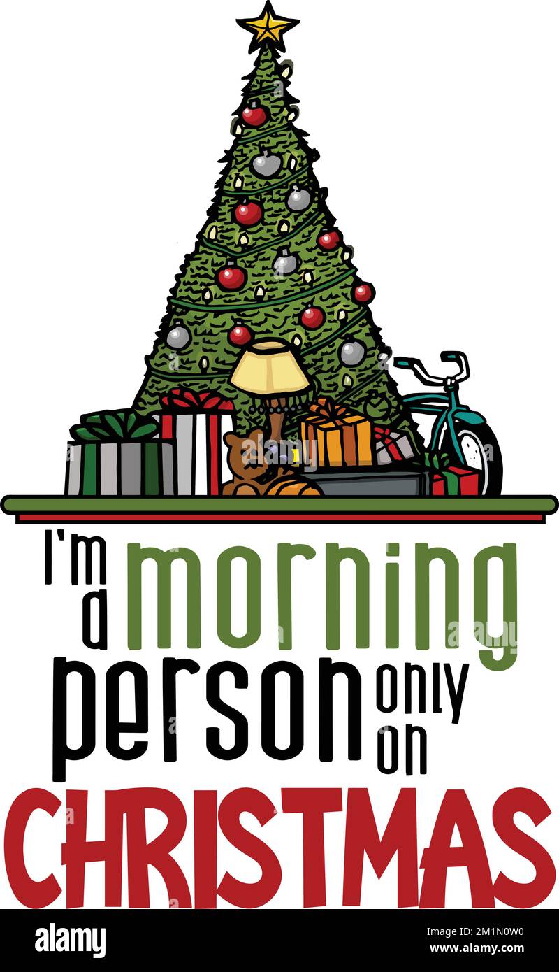 funny christmas tree Stock Vector Image & Art - Alamy