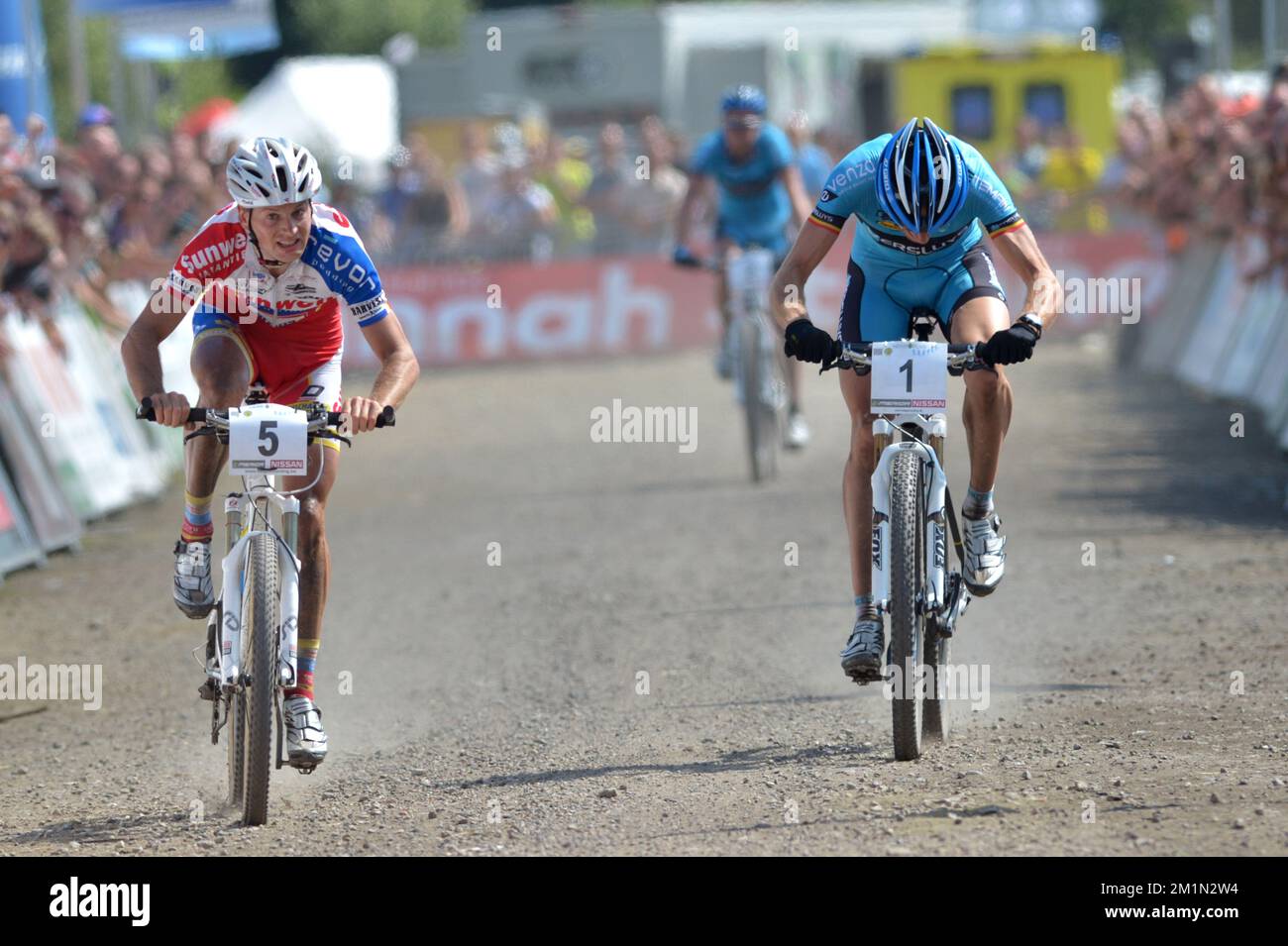 20120722 - BERINGEN, BELGIUM: Belgian Kevin Pauwels of team Sunweb ...