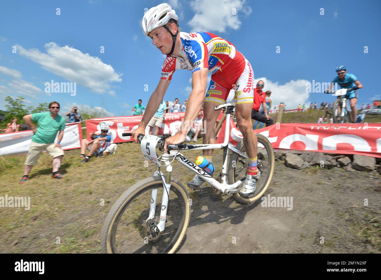 20120722 - BERINGEN, BELGIUM: Belgian Kevin Pauwels of team Sunweb ...