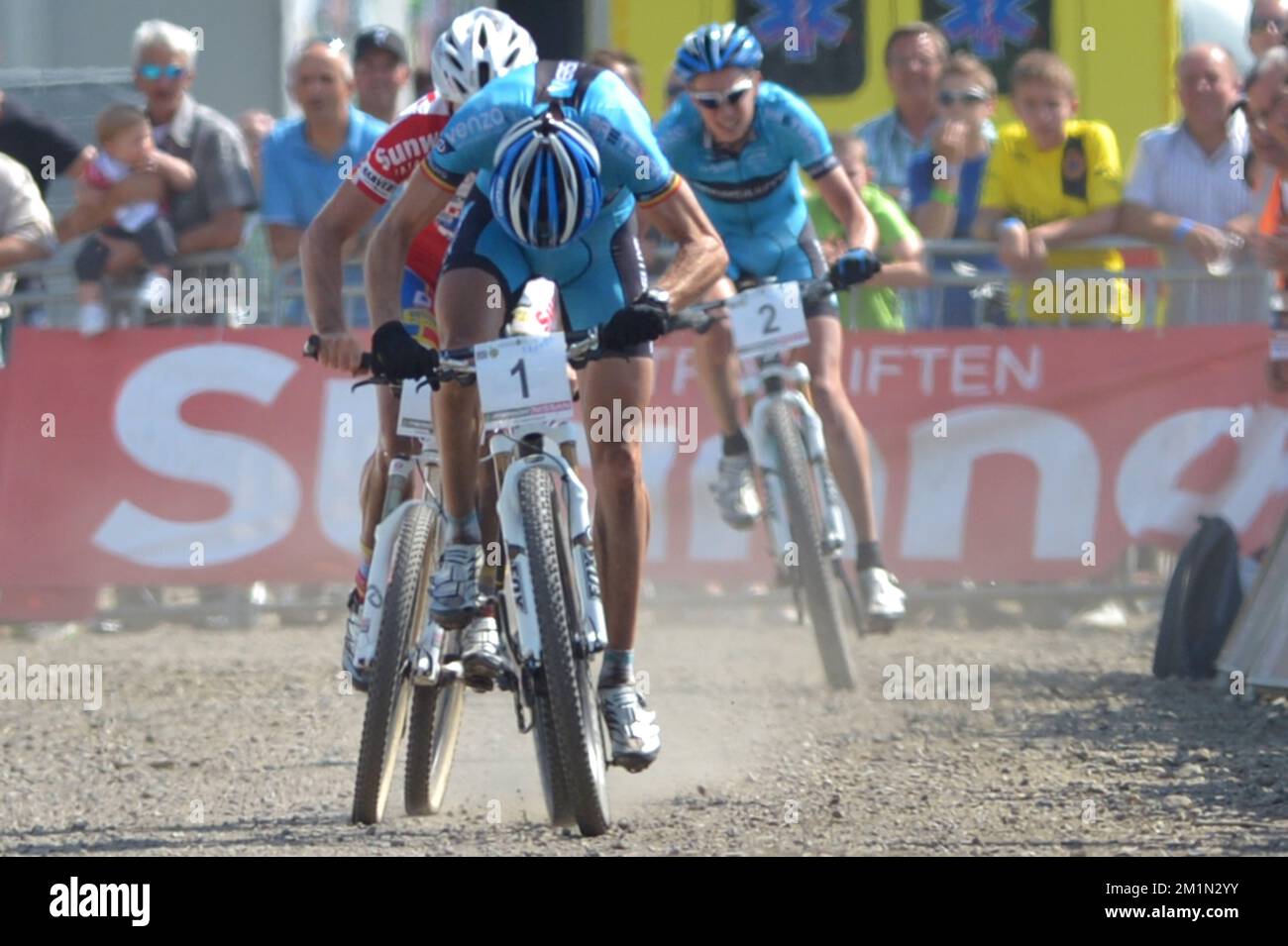 20120722 - BERINGEN, BELGIUM: Belgian Kevin Pauwels of team Sunweb ...