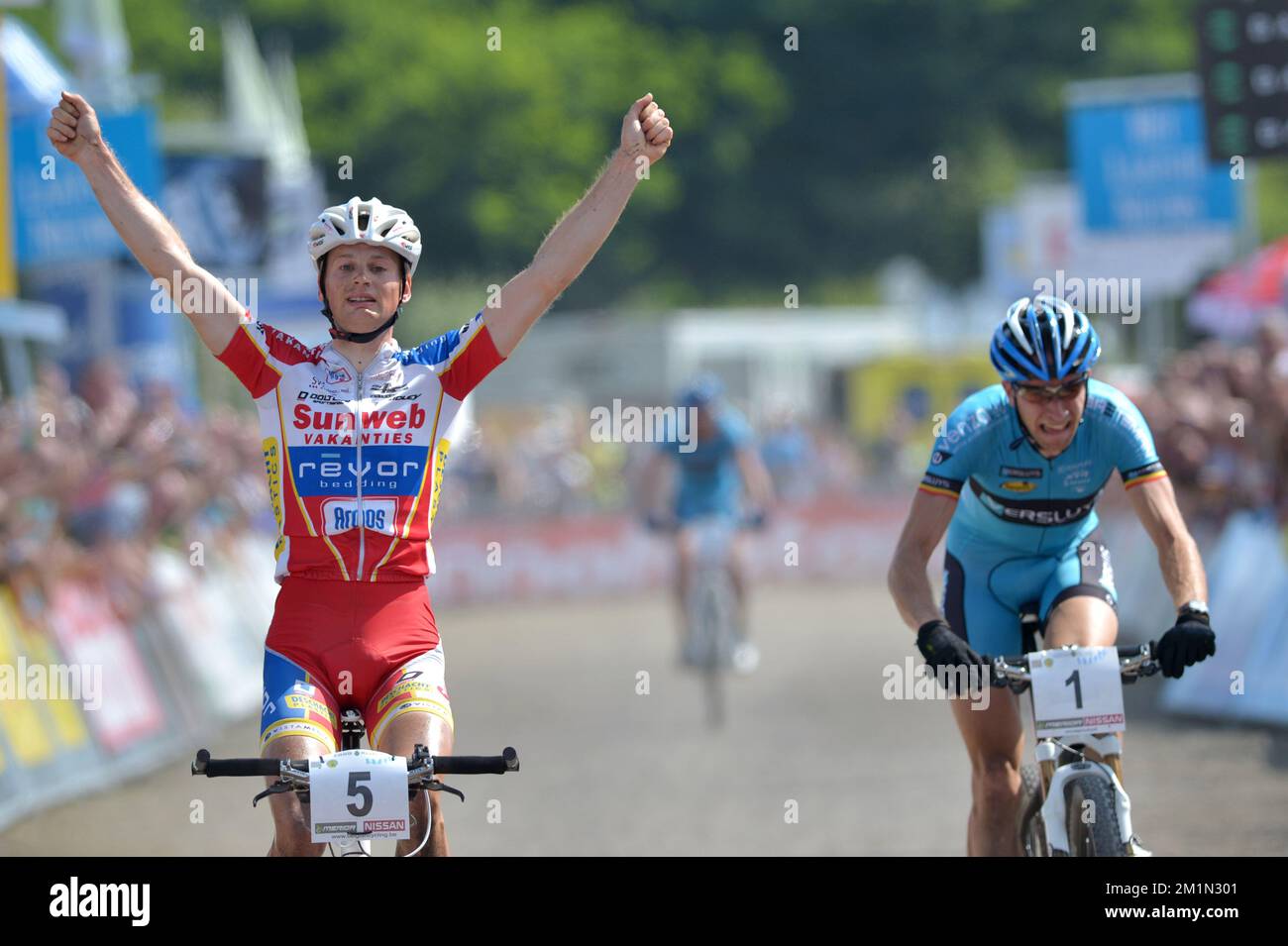 20120722 - BERINGEN, BELGIUM: Belgian Kevin Pauwels of team Sunweb ...