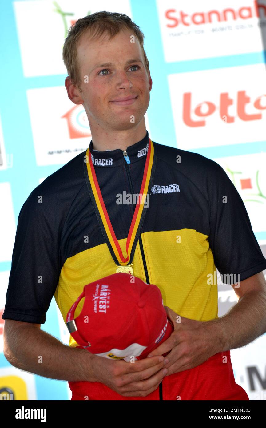 20120722 - BERINGEN, BELGIUM: Belgian Kevin Pauwels of team Sunweb ...