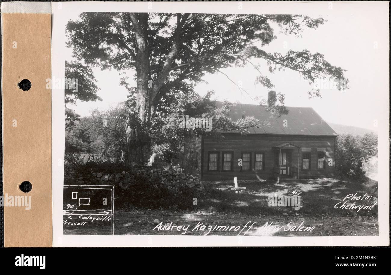 Audrey Kazimiroff, house, New Salem, Mass., Oct. 6, 1928 : Parcel no ...