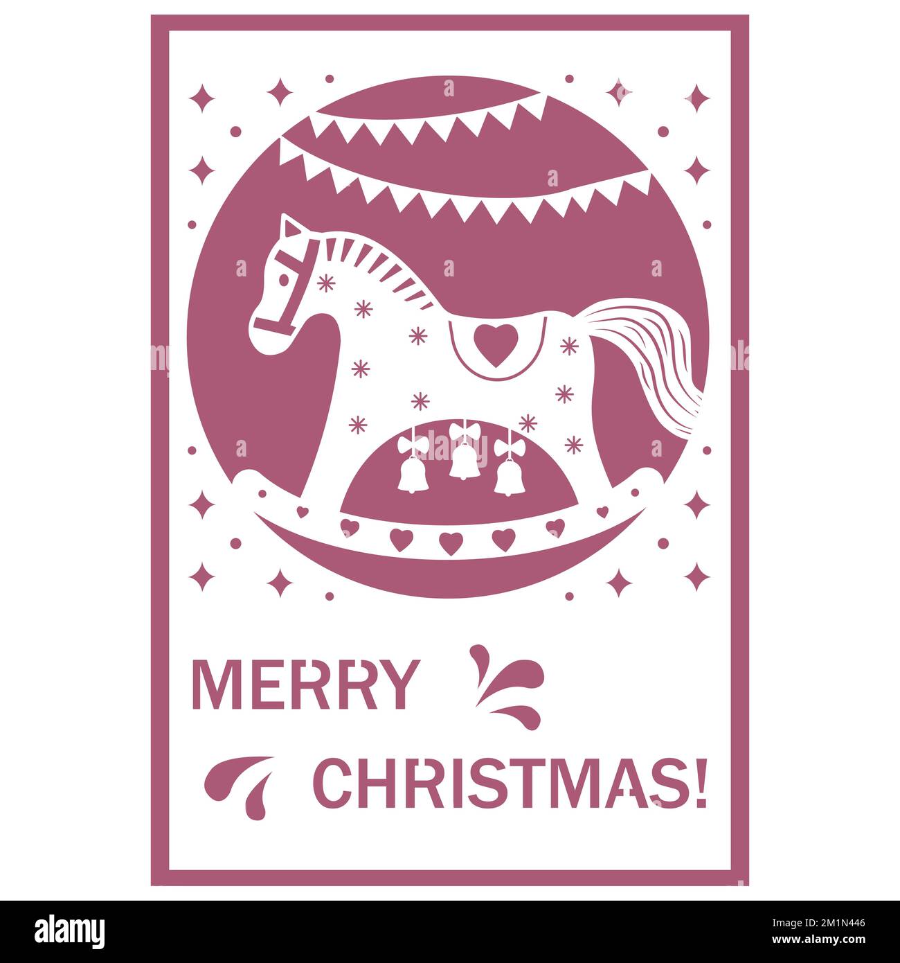 Christmas Rocking Horse Clipart