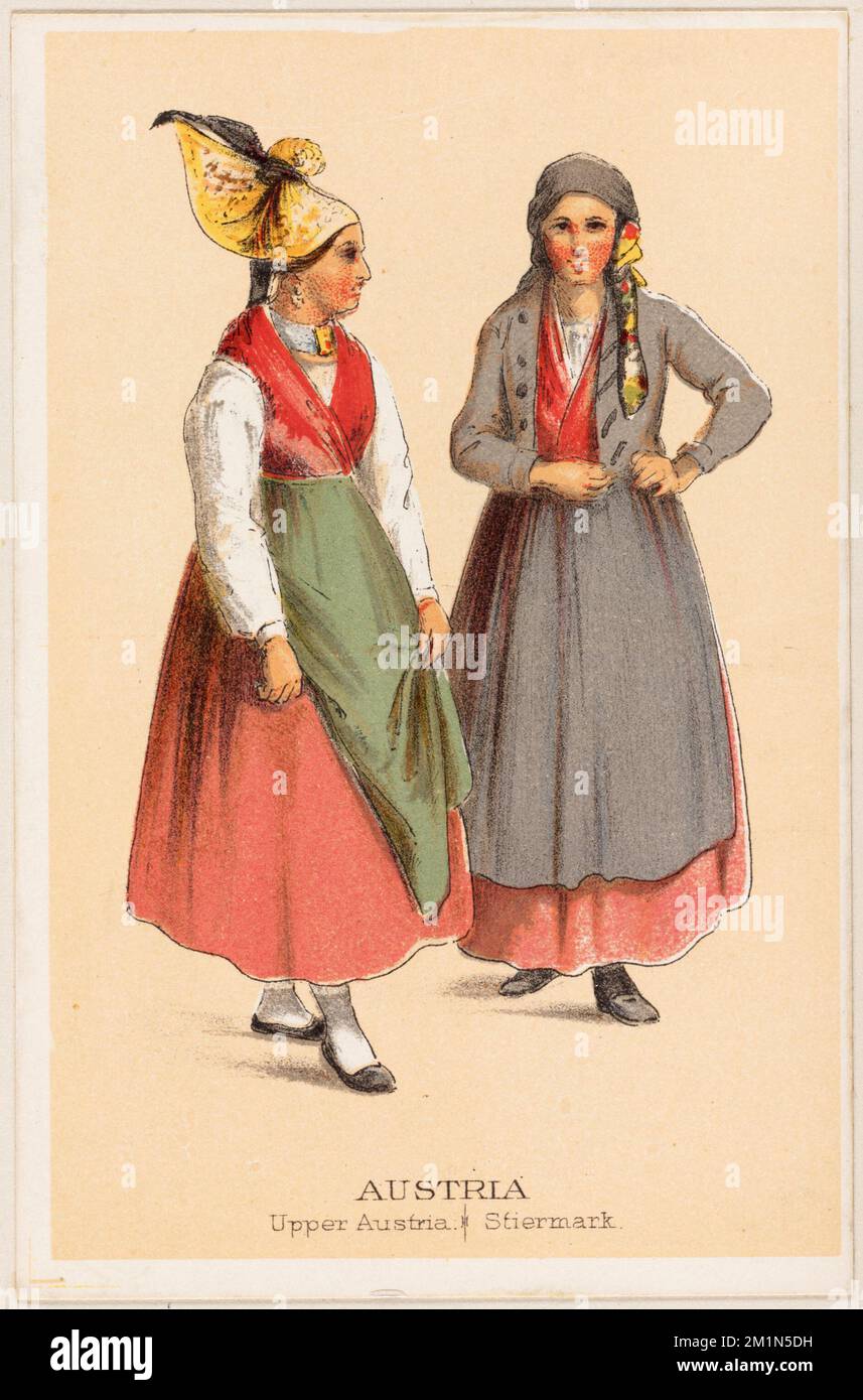 Austrian peasant costumes - Austria Upper Austria - Stiermark ...