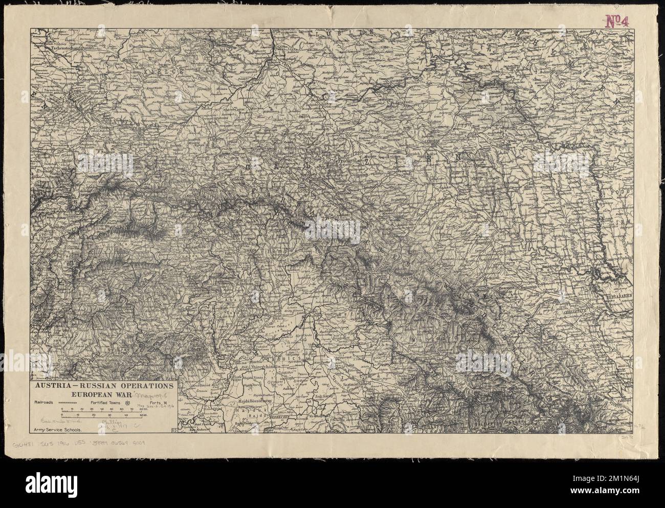 Austria-Russian operations, European war , World War, 1914-1918 ...