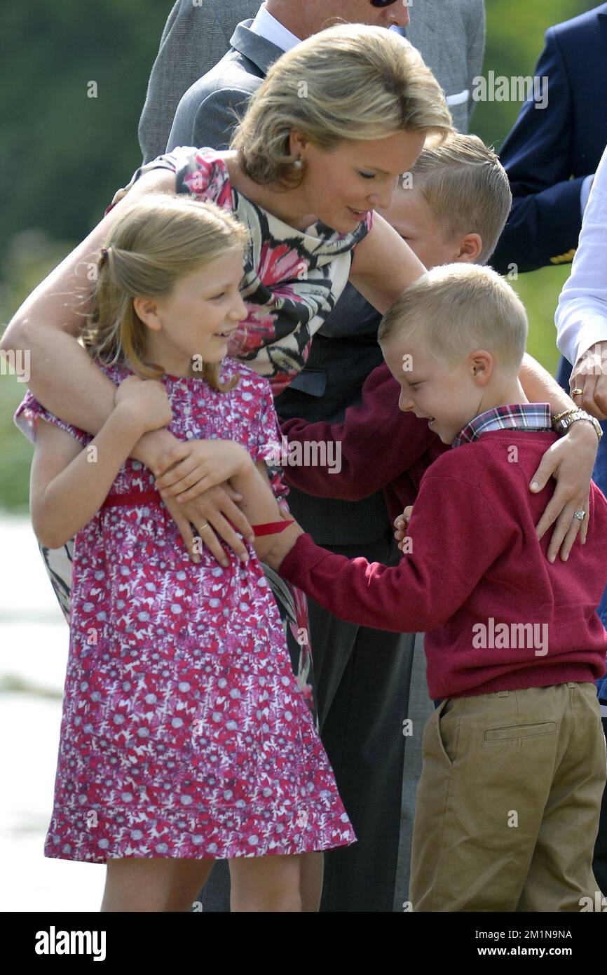 20120902 - BRUSSELS, BELGIUM: Princess Elisabeth, Princess Mathilde of ...