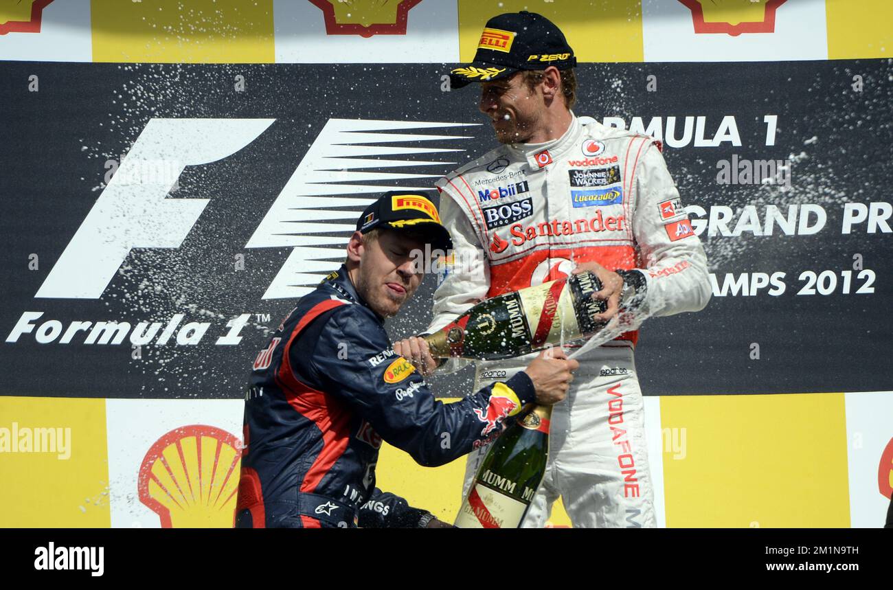 Sebastian vettel jenson button hi-res stock photography and images - Alamy