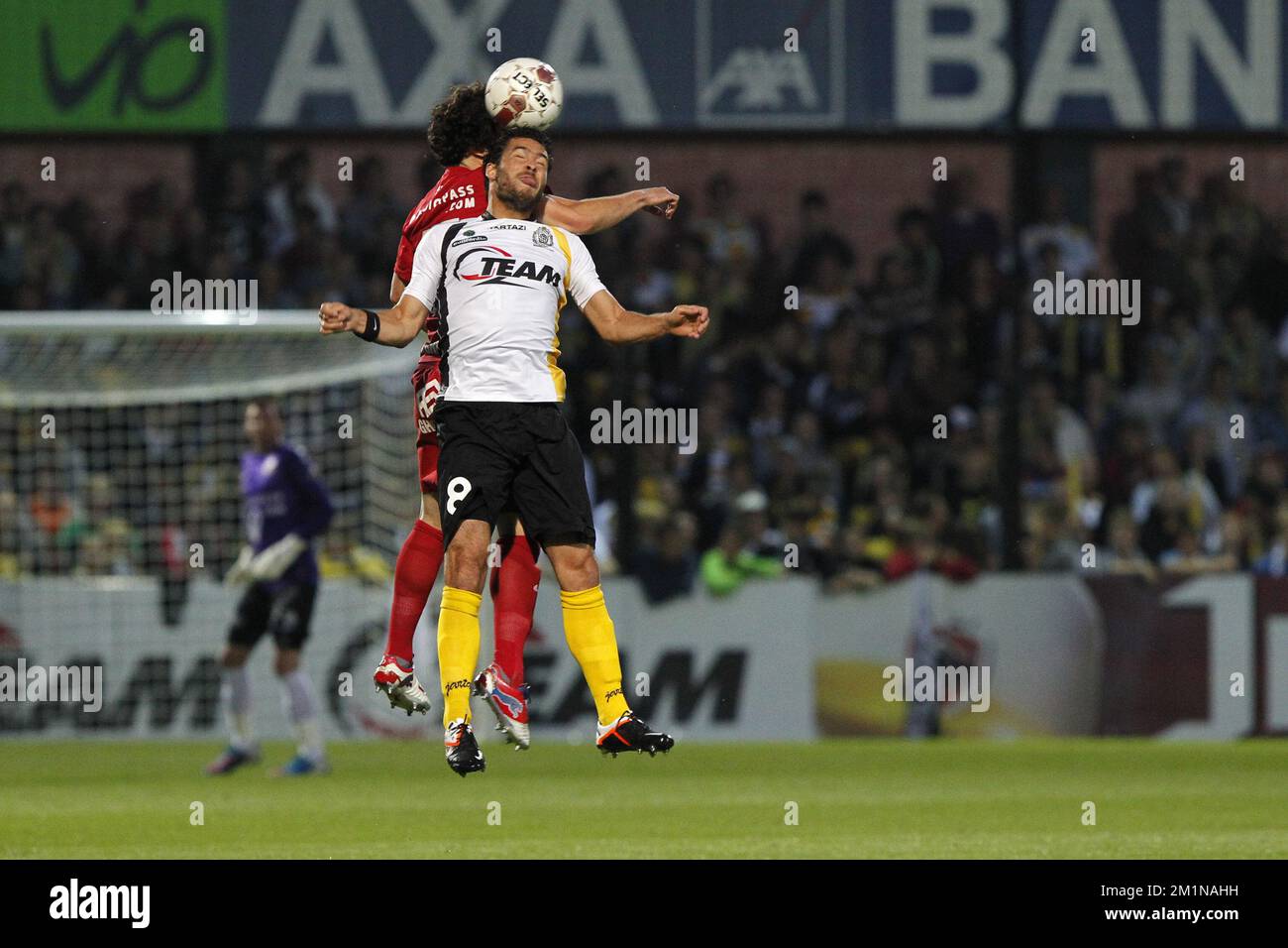 20120902 - LOKEREN, BELGIUM: Kortrijk's Gert-Jan De Mets and Lokeren's ...