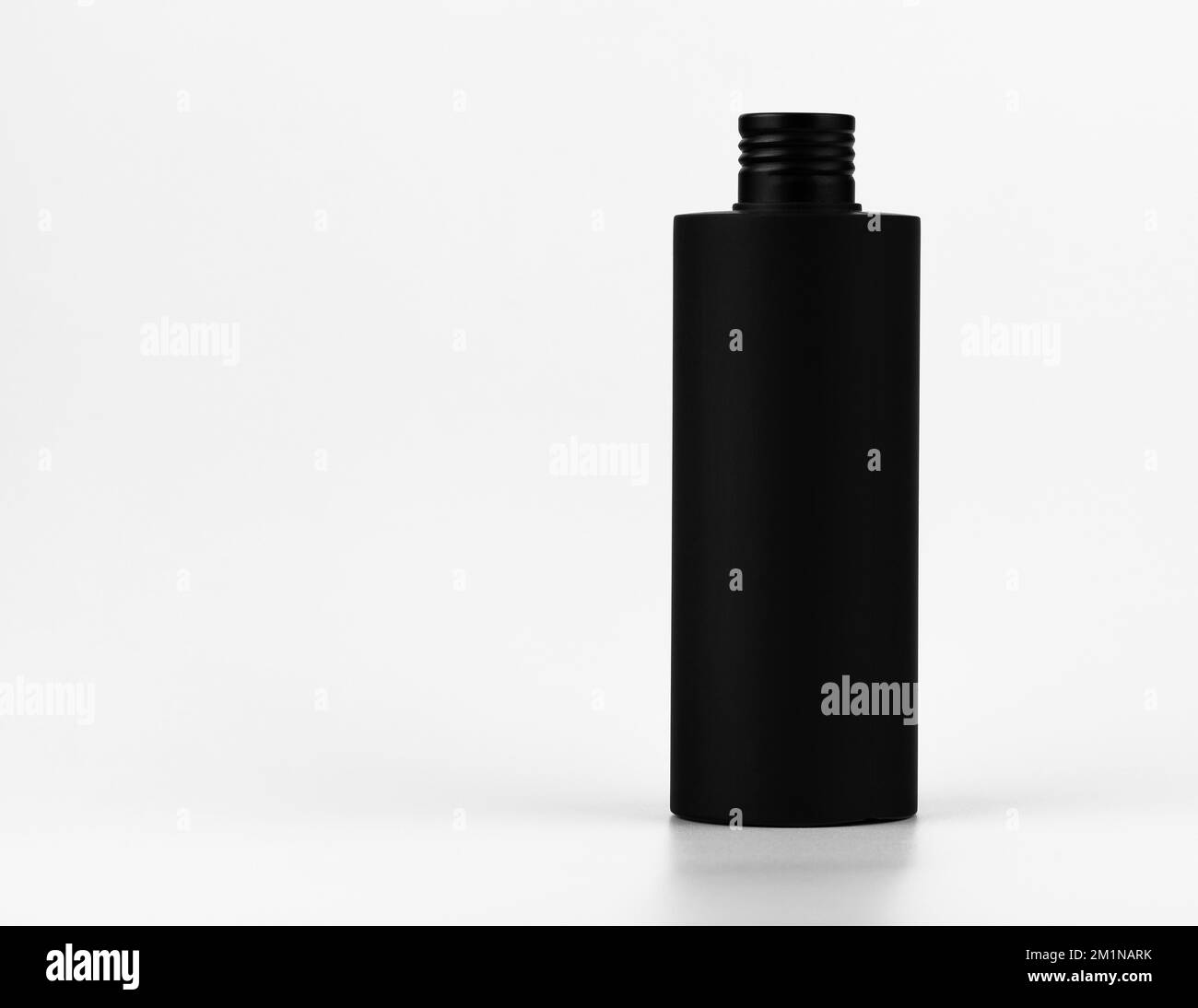 unbranded black plastic flacon for cosmetics products mockup. skincare ...