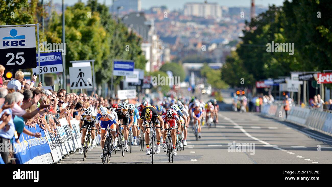 20120907 - BRUSSELS, BELGIUM: Australian Mark Renshaw of Rabobank ...