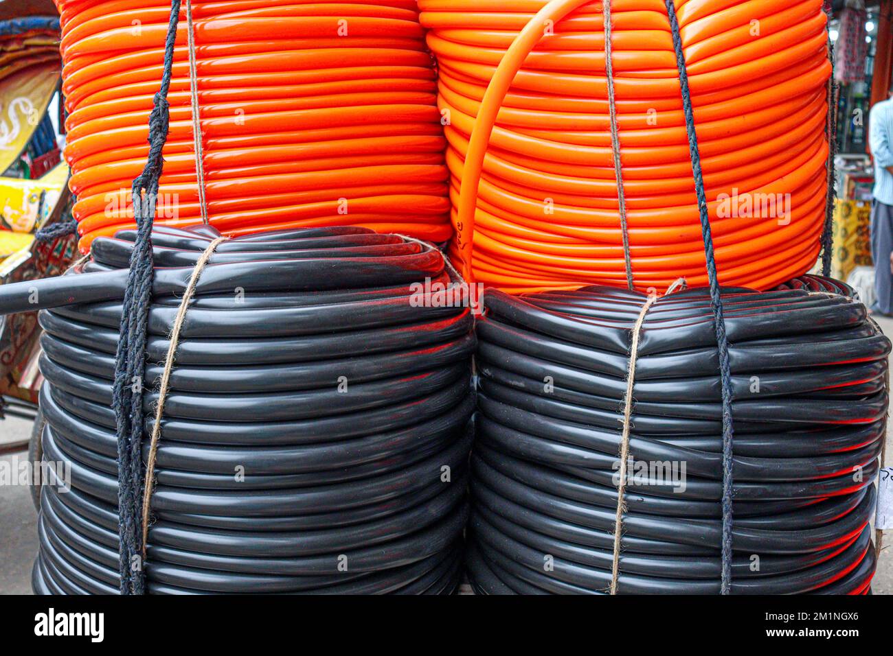 Orange plastic pipe hi-res stock photography and images - Alamy