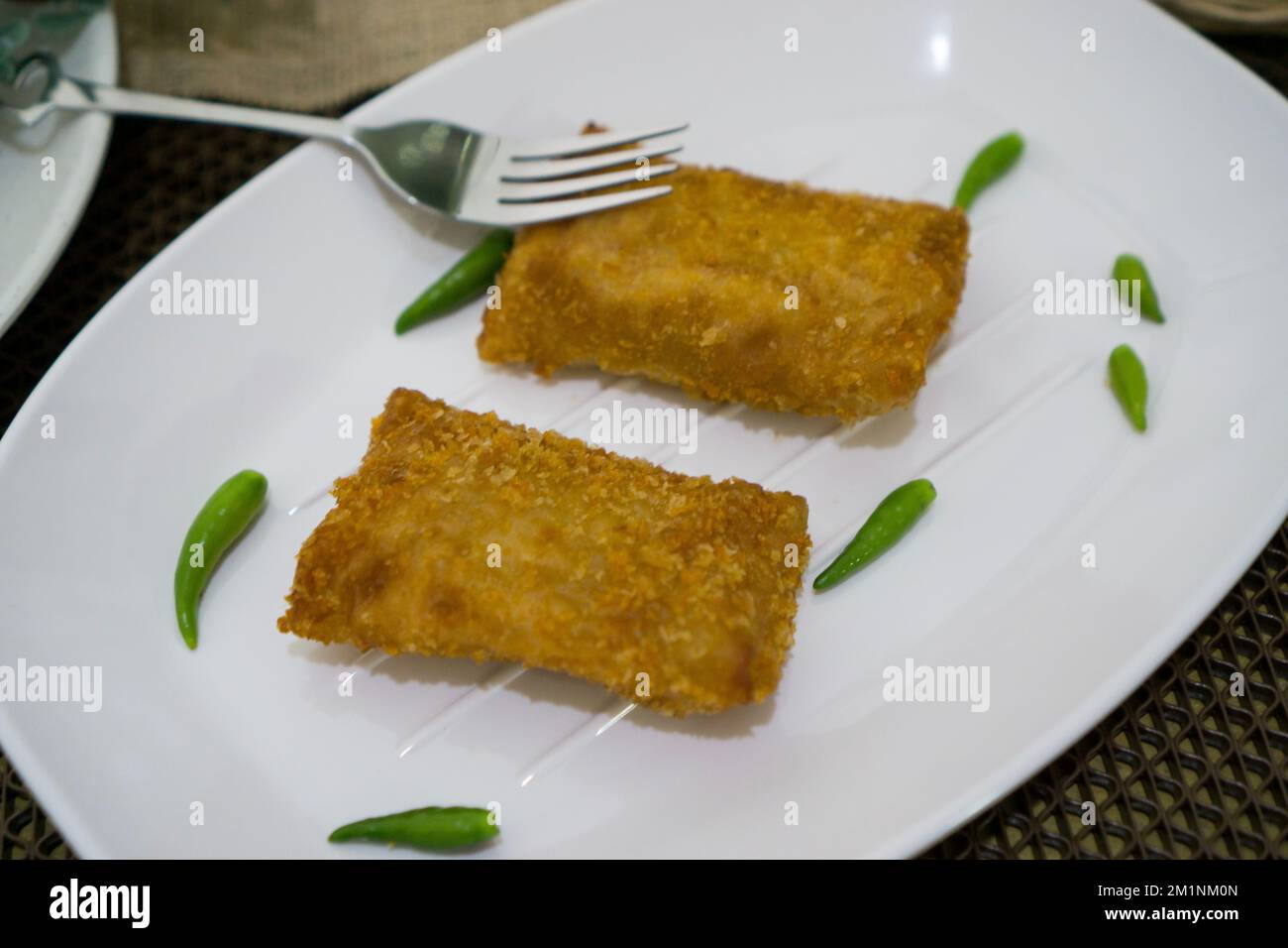 Rougut, lumpia and risol smoked beef, Indonesian Traditional Food on ...