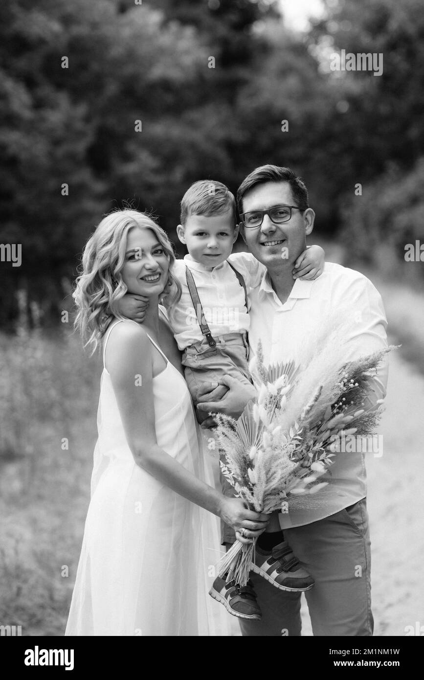 Happy day at tree Black and White Stock Photos & Images - Alamy