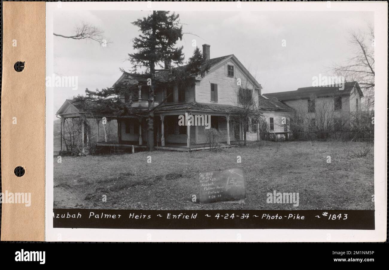 Azubah Palmer heirs, house, Enfield, Mass., Apr. 24, 1934 : Parcel no ...