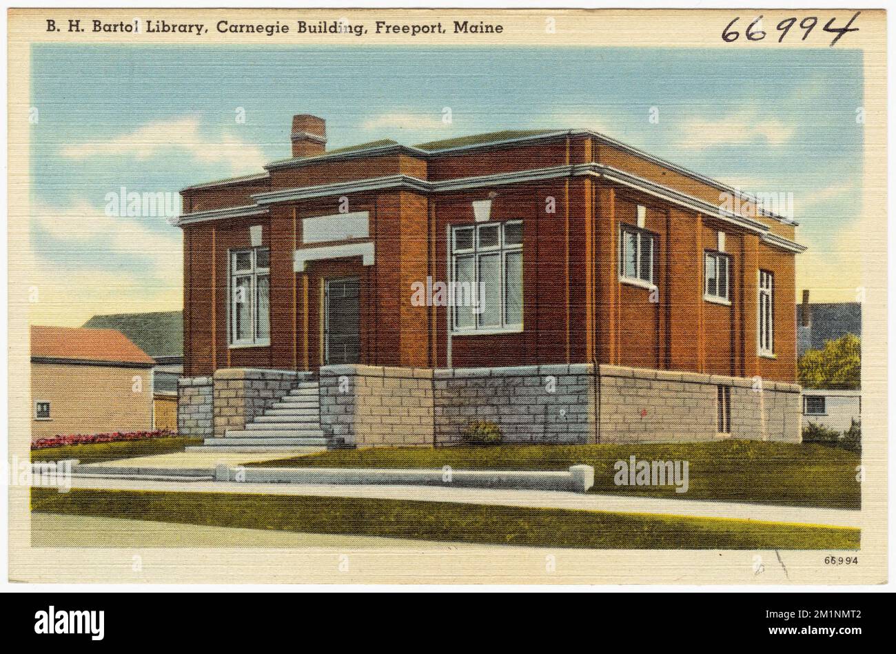 B. H. Bartol Library, Carnegie Building, Freeport, Maine , Public ...