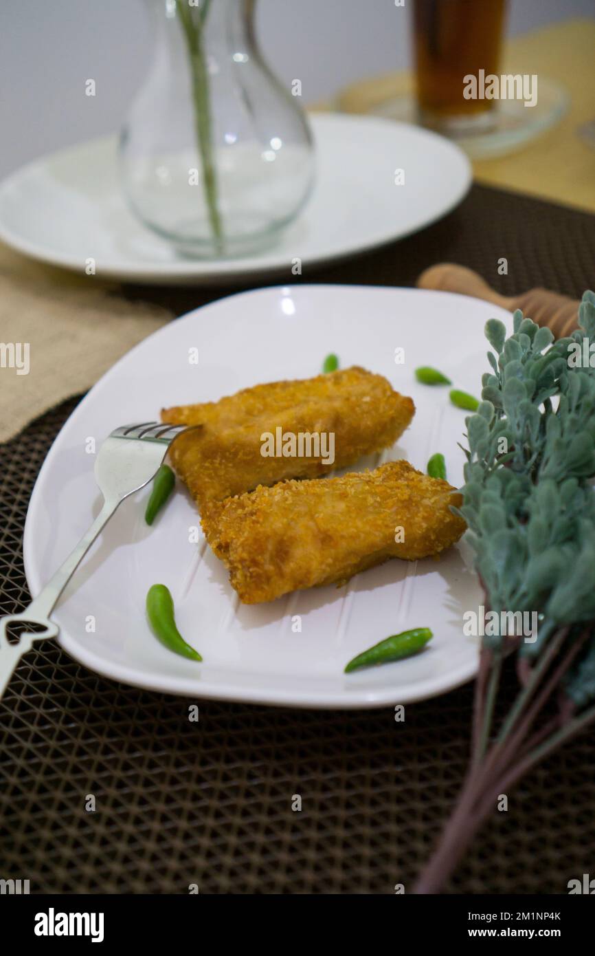 Rougut, lumpia and risol smoked beef, Indonesian Traditional Food on ...