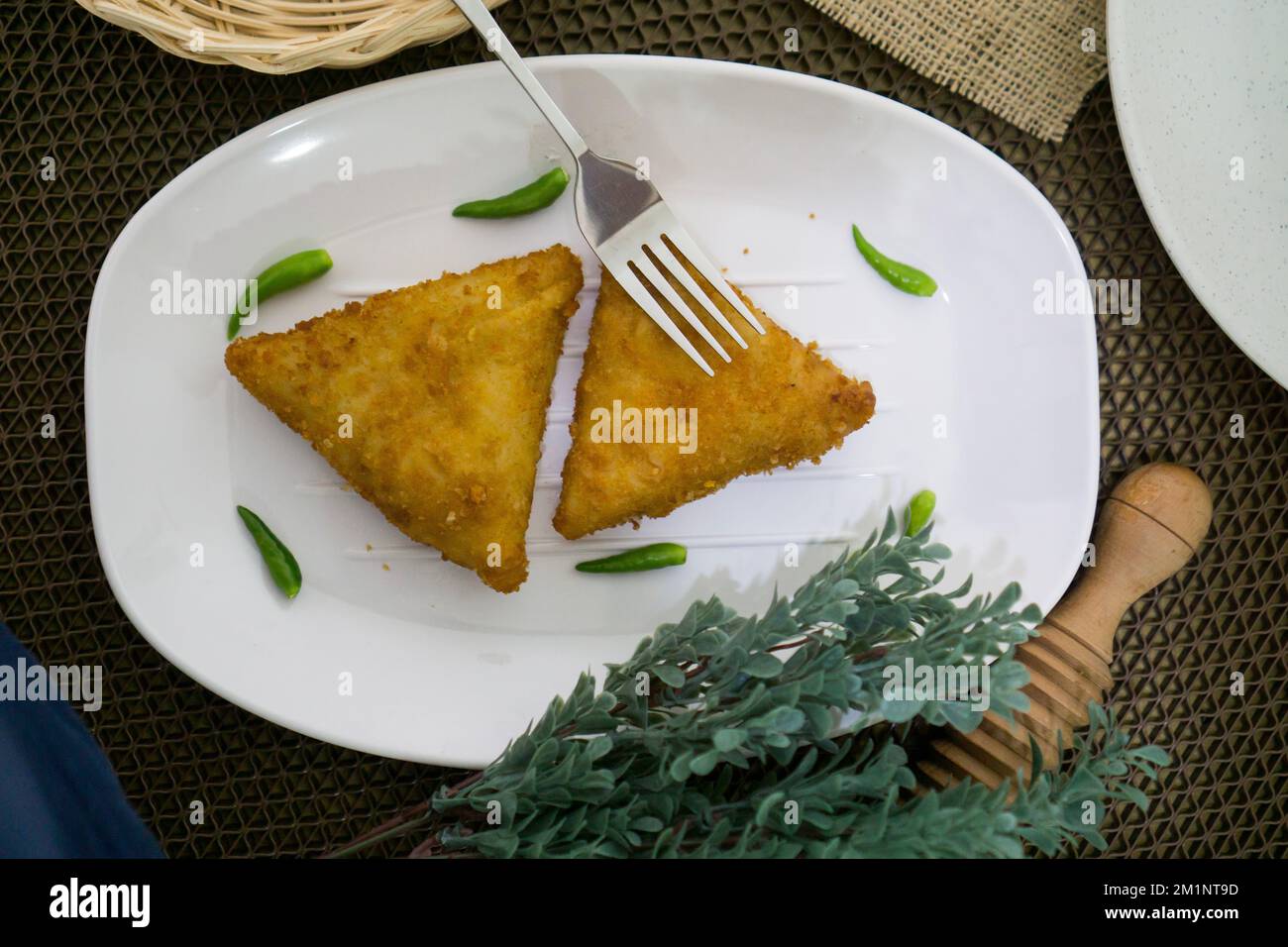 Rougut, lumpia and risol smoked beef, Indonesian Traditional Food on ...