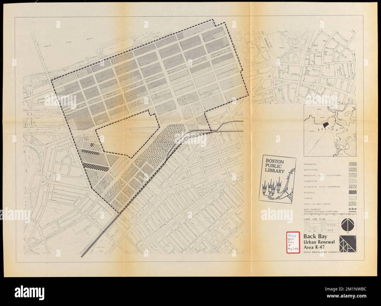 Back Bay urban renewal area r-47 : land use plan , Back Bay Boston ...