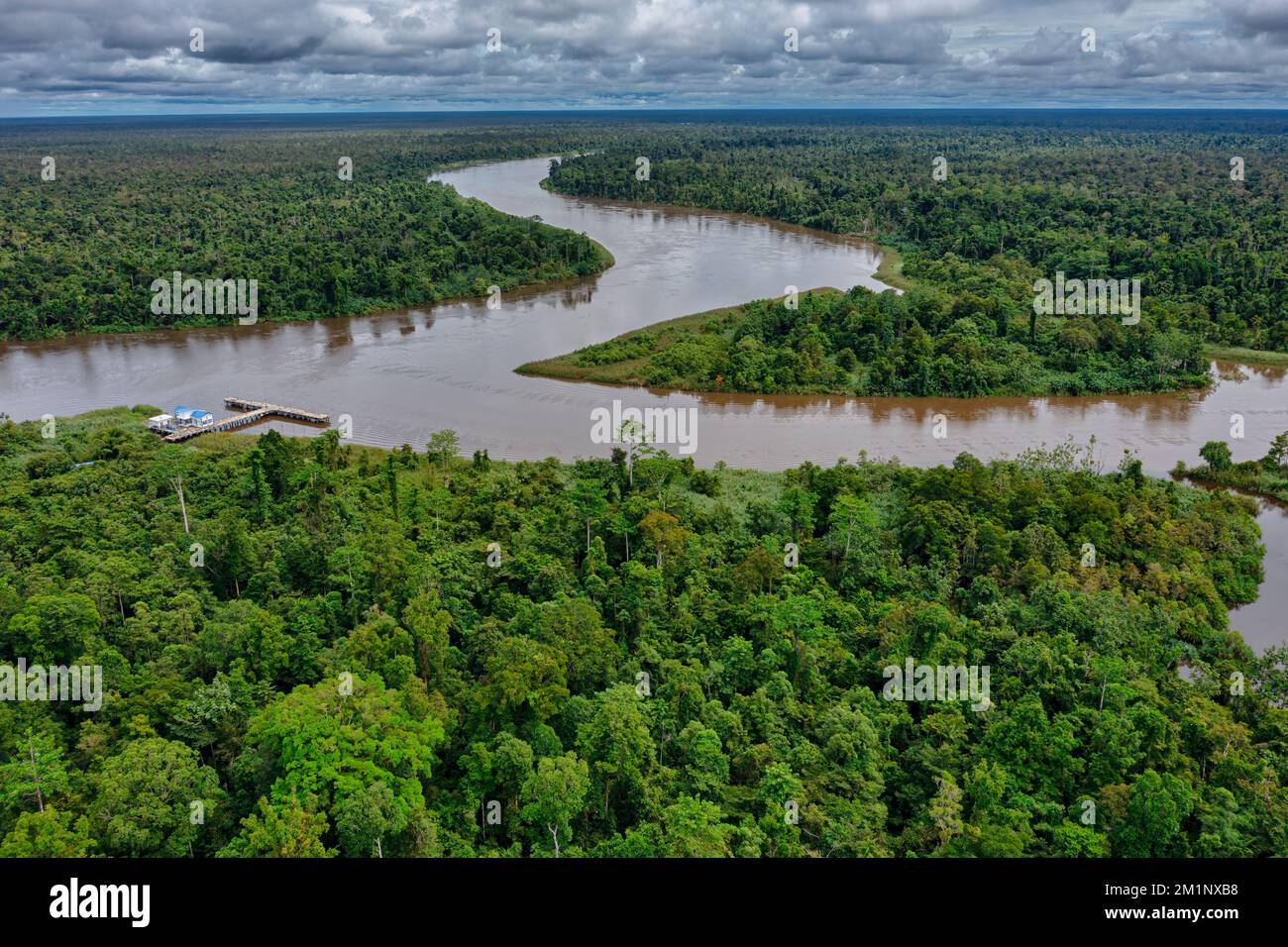 Pier in Pepera Village, Kolfbraza District which is directly adjacent ...