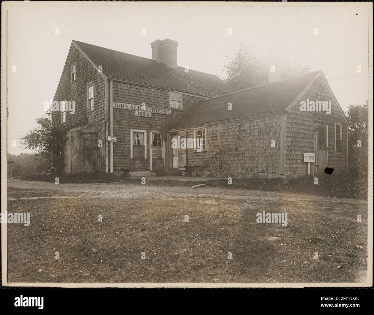 Back of the John Alden House, Duxbury, Mass. , Houses, Historic ...