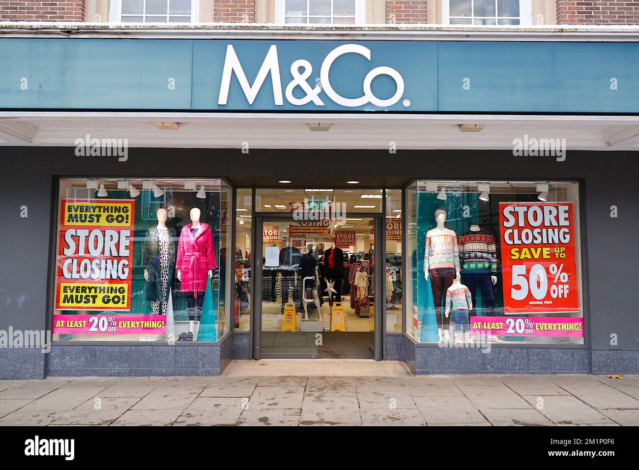 Tenterden, Kent, UK. 13 Dec, 2022. A large M&Co store housed in an old ...