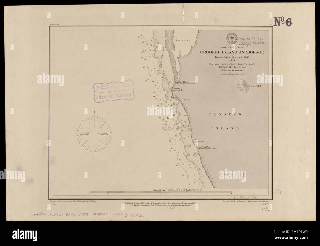 Bahama Islands, Crooked Island Anchorage : from a British survey in ...