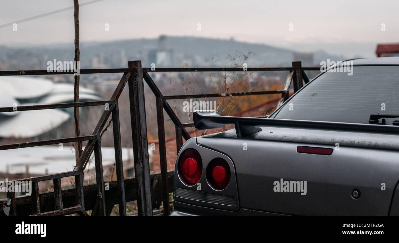 nice back of a sky line with a skyline behind Stock Photo - Alamy