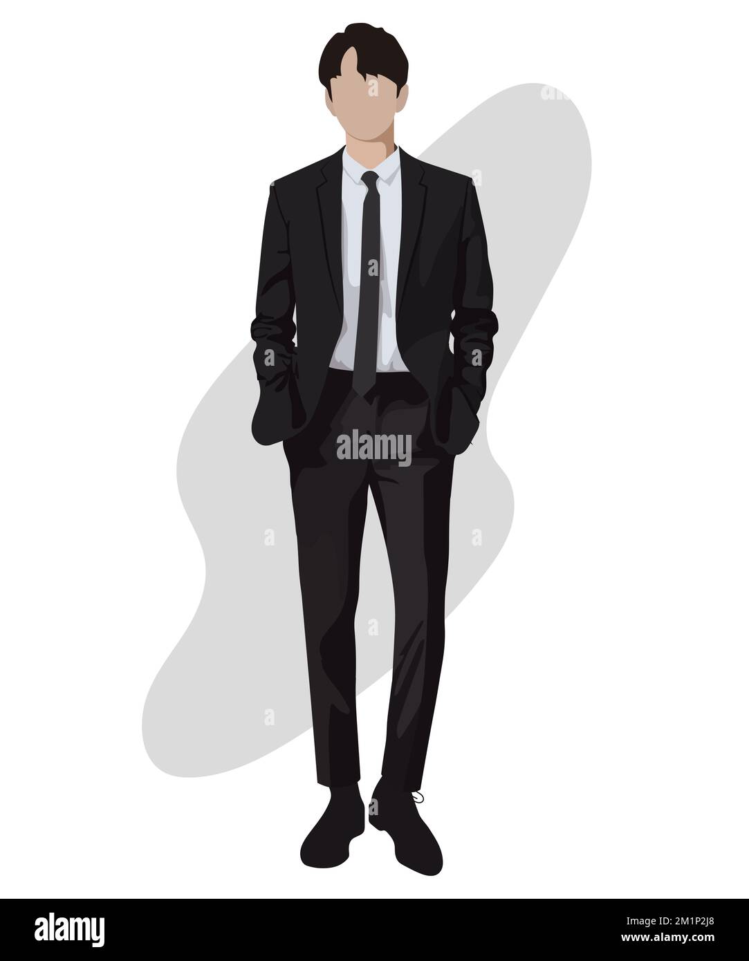 Stylish male businessman in a business suit on an interesting ...