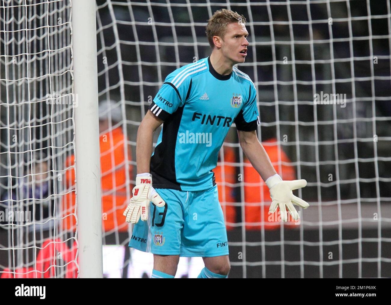 20121127 - BRUSSELS, BELGIUM: Anderlecht's goalkeeper Thomas Kaminski ...