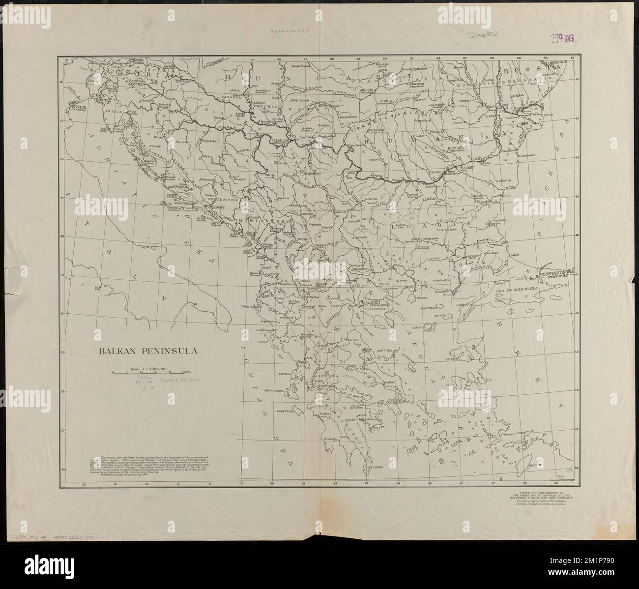 Balkan Peninsula , Balkan Peninsula, Maps Norman B. Leventhal Map ...