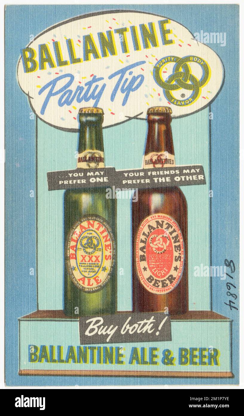 Ballantine ale hi-res stock photography and images - Alamy