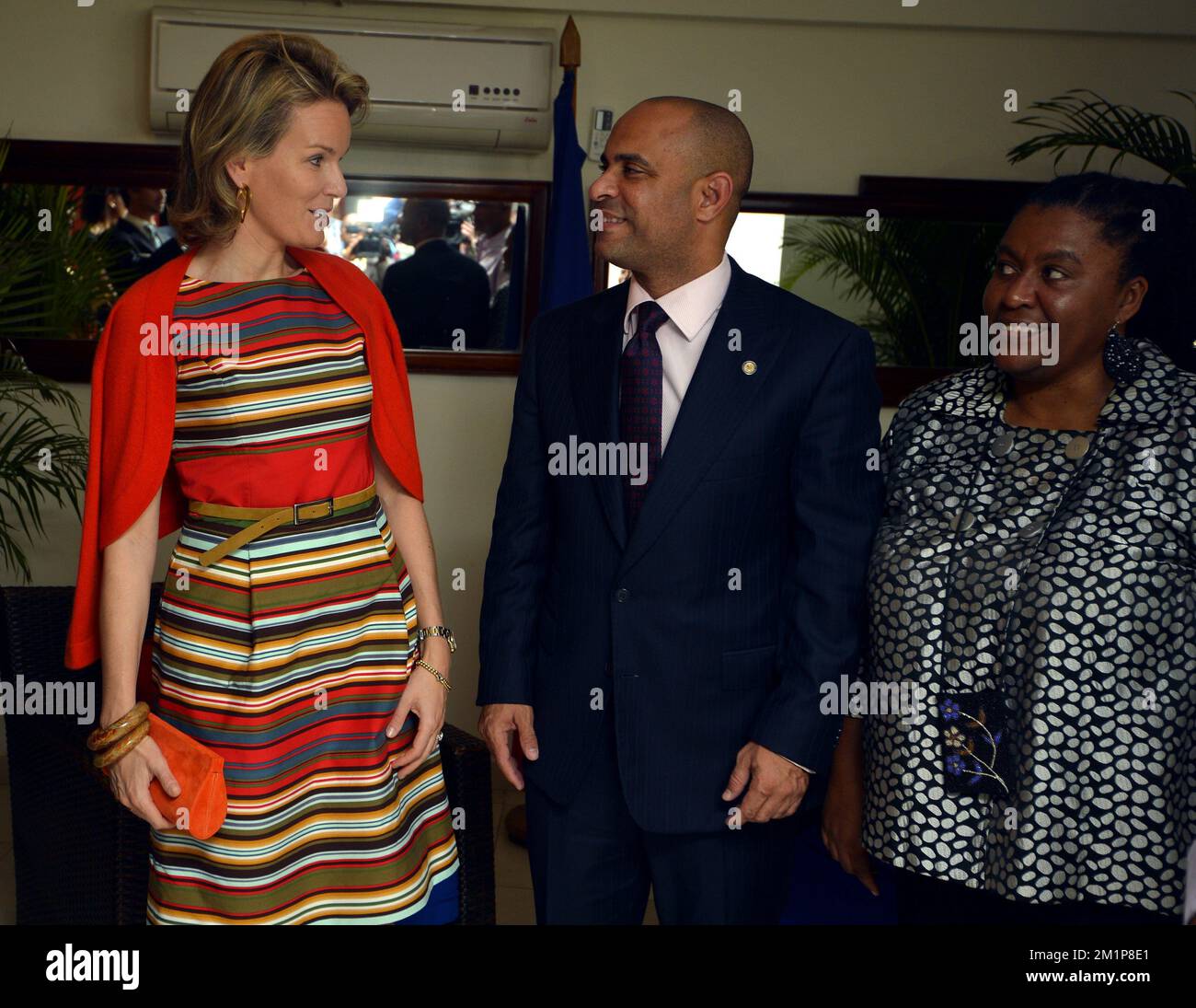 20121206 - PORT-AU-PRINCE, HAITI: Princess Mathilde of Belgium and ...