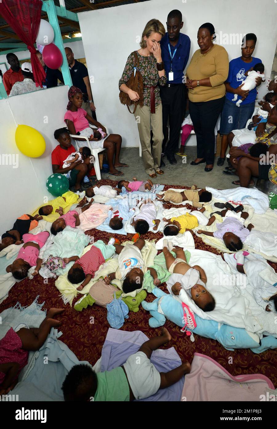 20121206 - PORT-AU-PRINCE, HAITI: Princess Mathilde of Belgium pictured ...