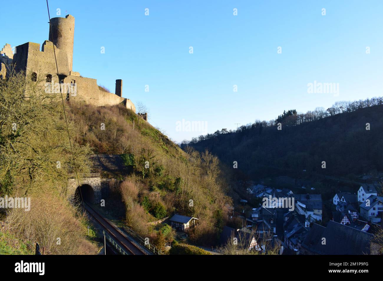 Monreal during golden hour in winter Stock Photo - Alamy