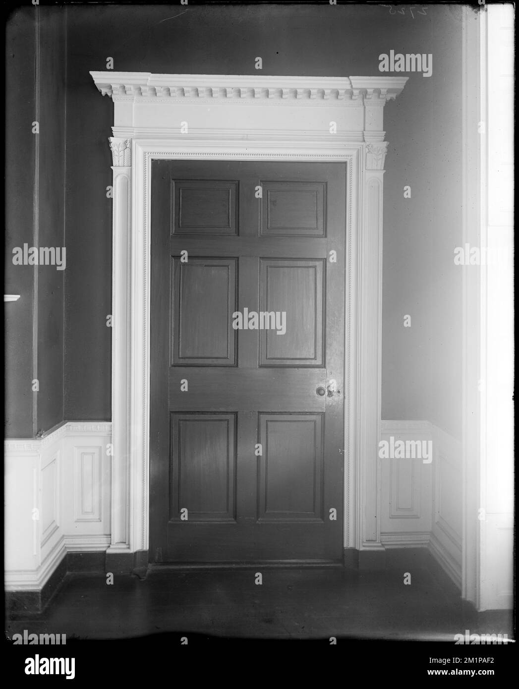 Baltimore, Maryland, Charles Carroll estate, interior detail, door ...