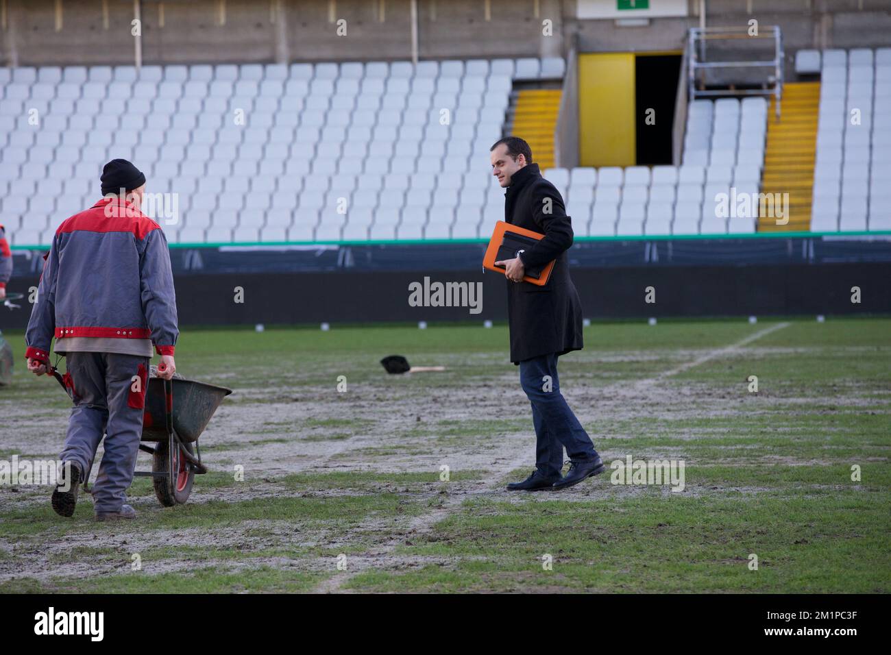 Soccer pitch inspection hi-res stock photography and images - Alamy