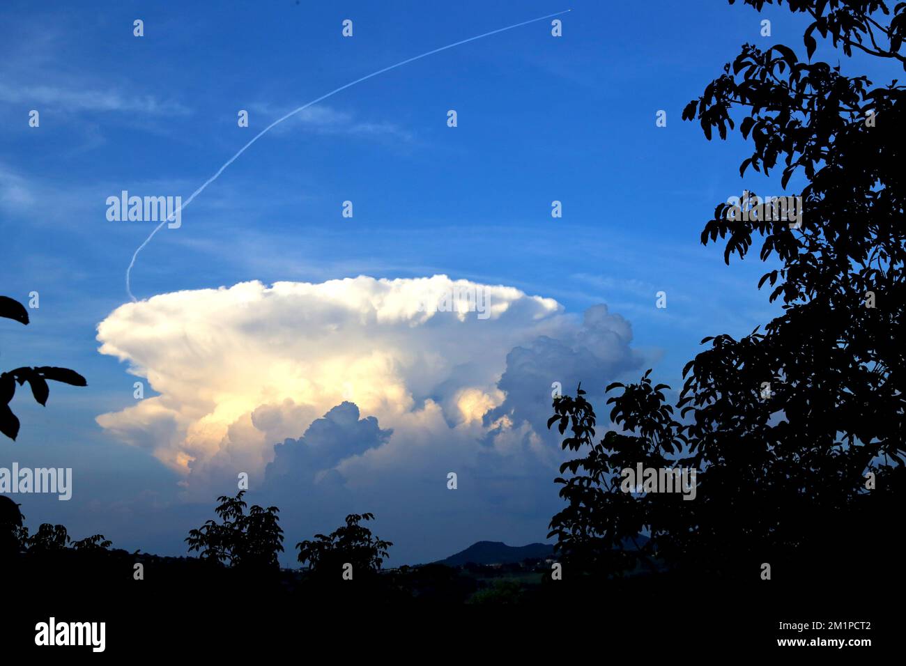 Landscape, cumulus nimbus cloud Stock Photo - Alamy