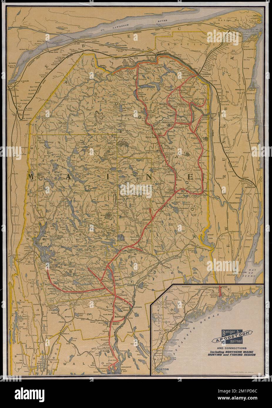 Bangor & Aroostook Railroad and connections : including northern Maine ...