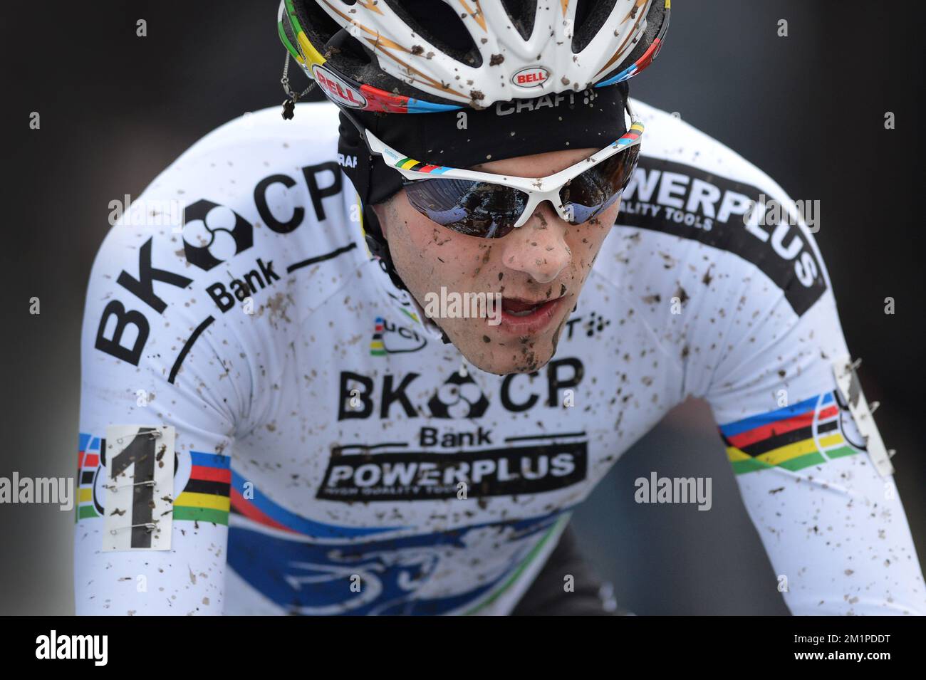 20130114 - OTEGEM, BELGIUM: Belgian Niels Albert in action during the ...
