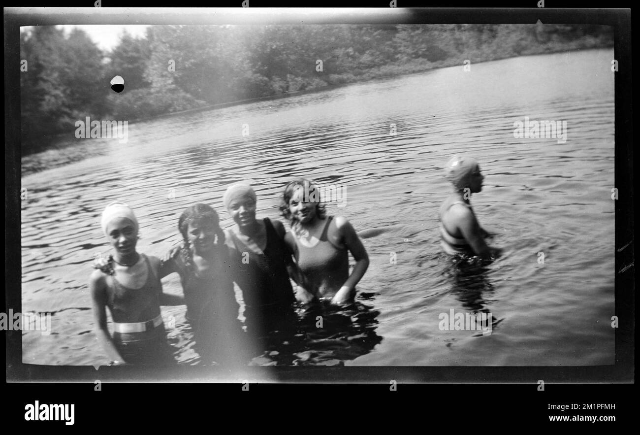 Barbara, Alice, Lu, Esther, Dot , Bathing suits, Swimming. Jack Miller ...